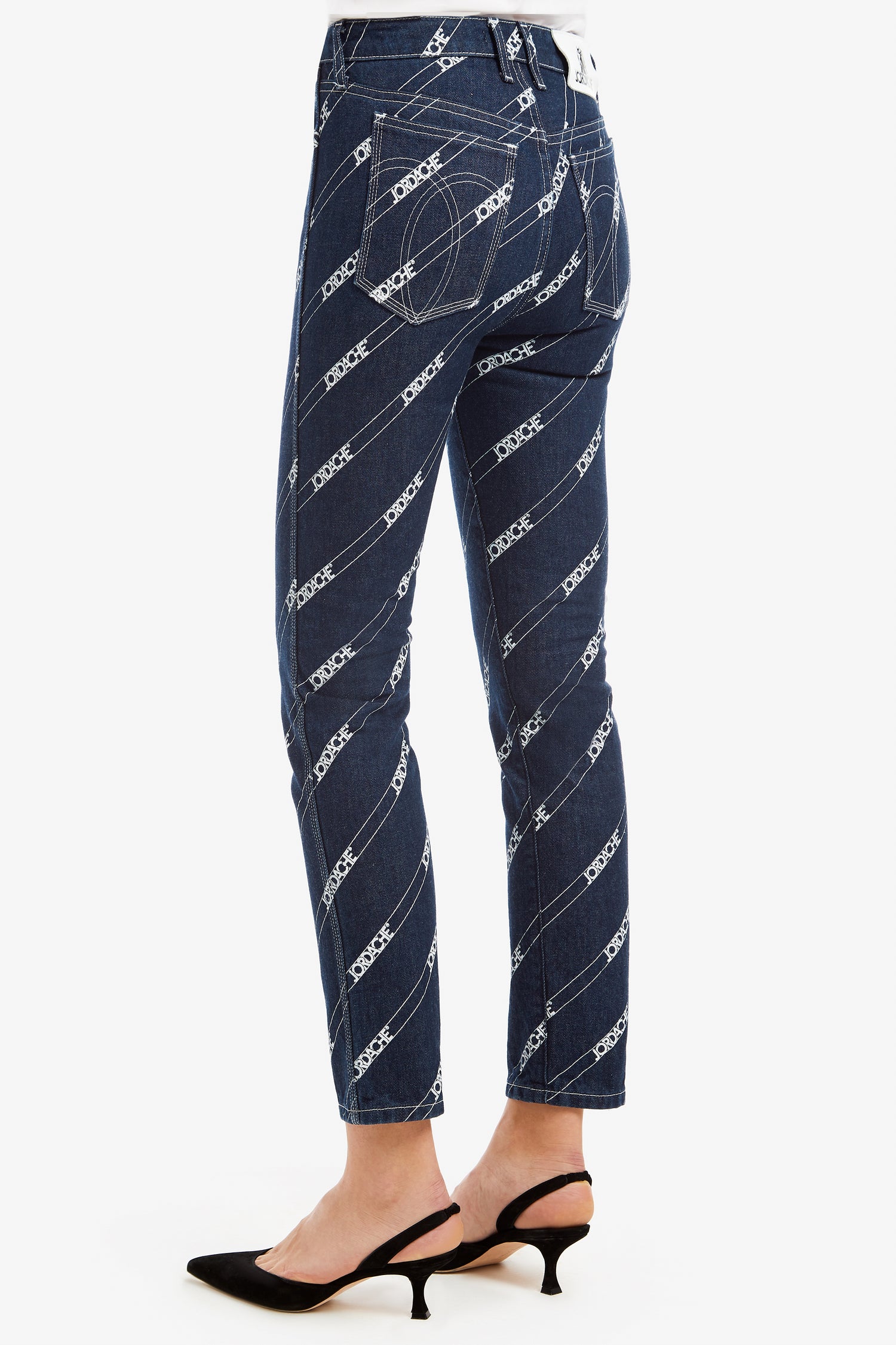 RINSE DIAGONAL LOGO PRINT VINTAGE CROP – Jordache